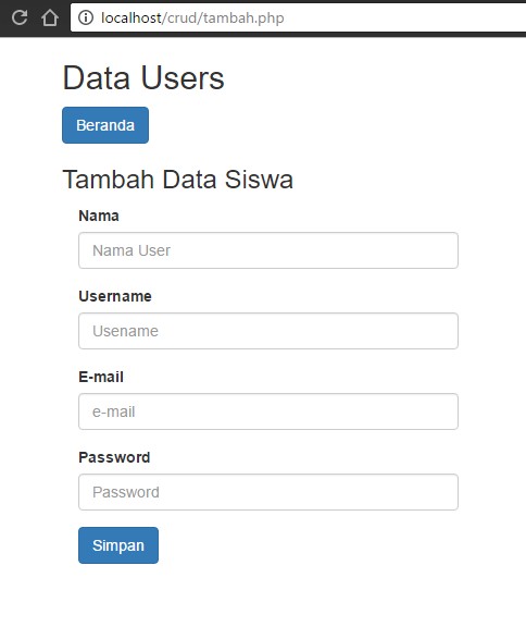Membuat Aplikasi CRUD php mysql sederhana – Ecang